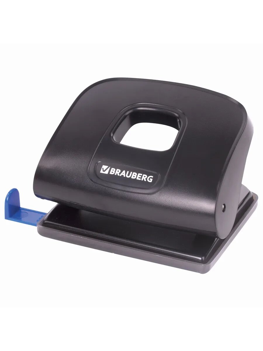 Дырокол, до 20 листов, черный