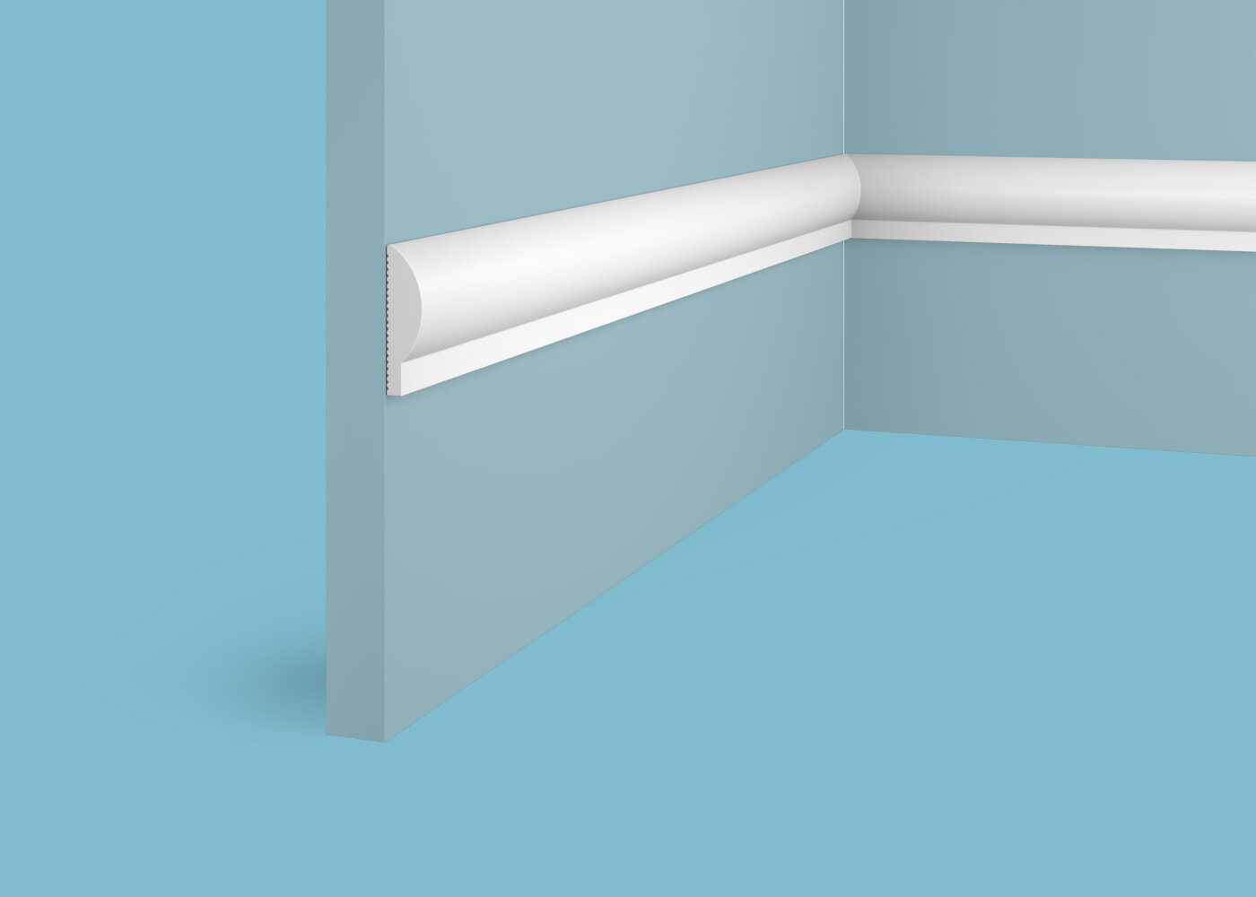 Молдинг настенный финишный 46х12х1000мм Экополимер MF005 EVROPLINT