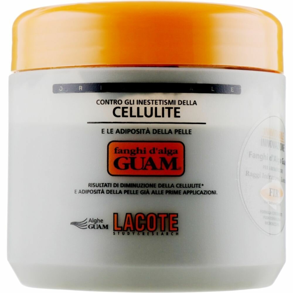 GUAM Маска антицеллюлитная разогревающая с микрокристаллами турмалина Fir