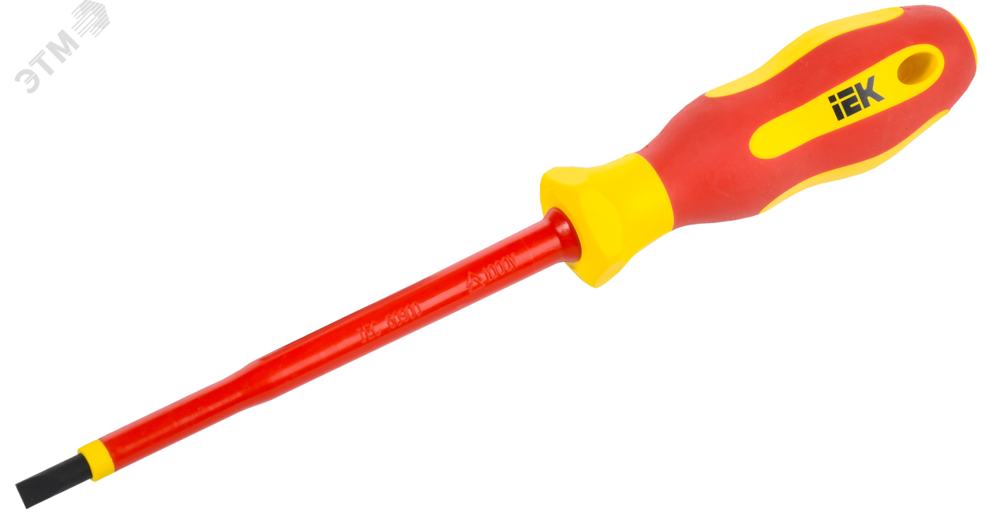 Отвертка диэлектрическая SL5.5х125 Т2 ARMA2L 5 IEK A2L5-SC30-T2-SL-55-125