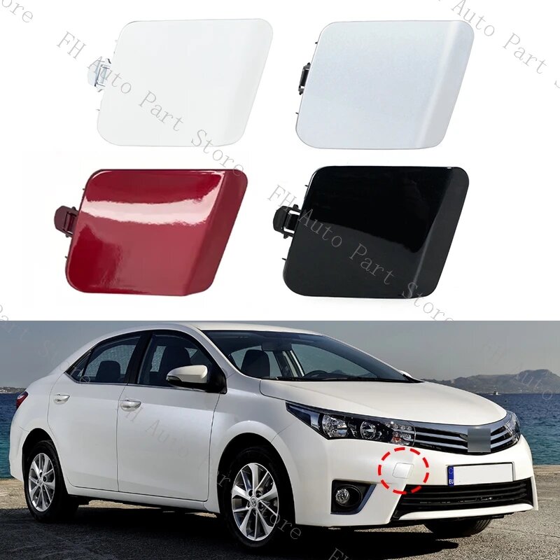 Передний бампер автомобиля, фаркоп, крышка, буксирный крюк, крышка для буксировки прицепа, крышка для Toyota Corolla 2014 2015 2016 unpainted