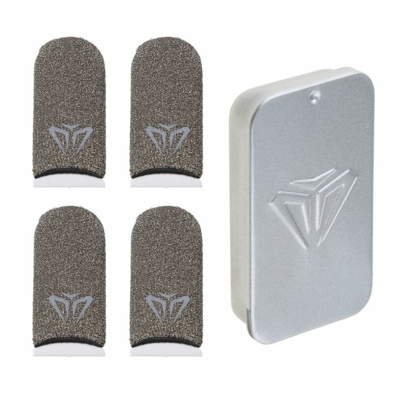 Игровые перчатки для пальцев для мобильных игр, дышащие, с защитой от пота, для сенсорного экрана, чехол для пальцев с местом для хранения, чехол 1