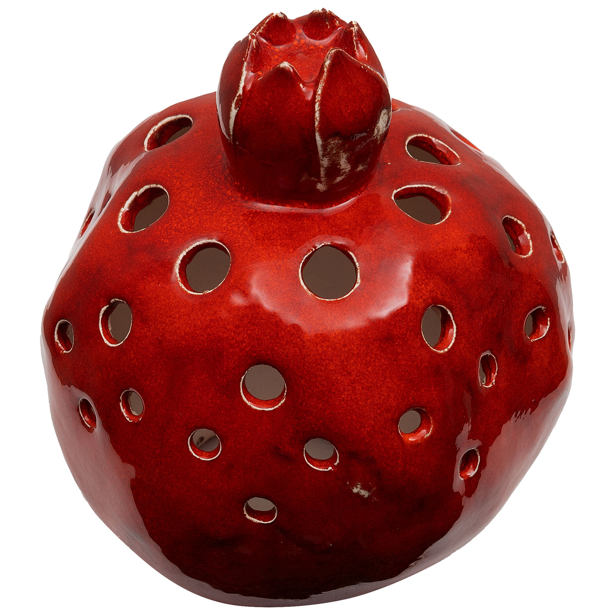 Фигурка Подсвечник декоративный Гранат керамический авторской ручной работы