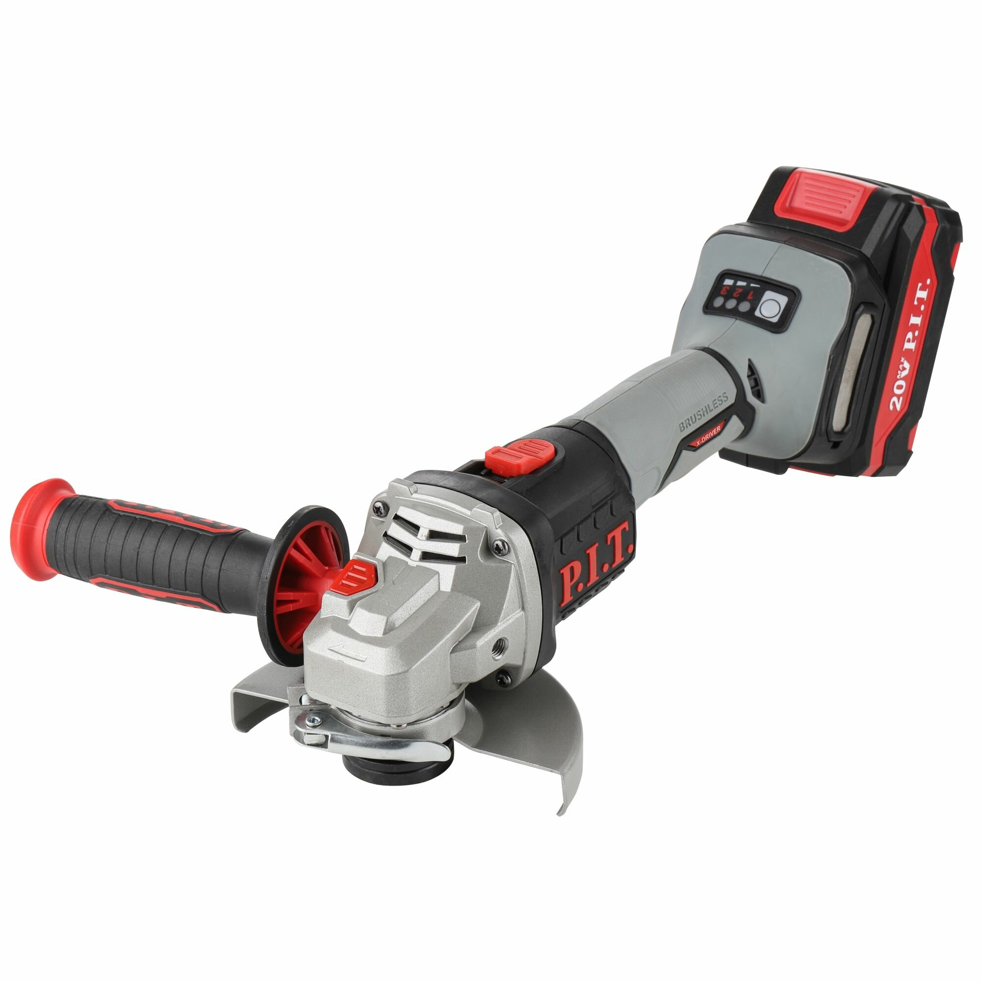 Угловая шлифмашина аккумуляторная бесщеточная P.I.T. PWS20H-125D/1