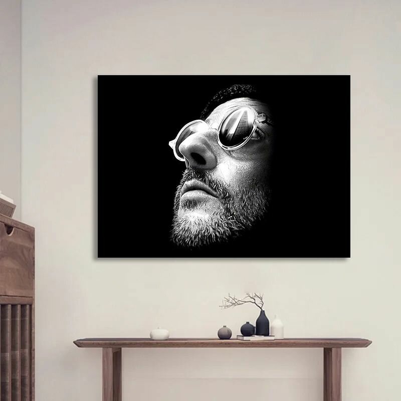 Картина "леон. Мафия", 30x40 см, на подрамнике, с креплением "крокодил", хлопок, дерево