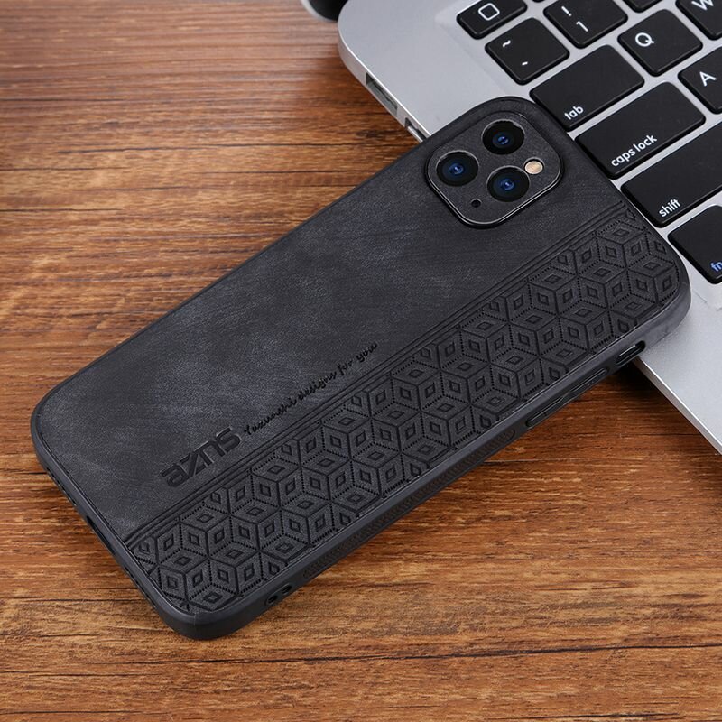 AZNS Защитный чехол для Apple iPhone 11 Pro Max (Эпл Айфон 11 Про Макс) Простой и стильный кожаный чехол