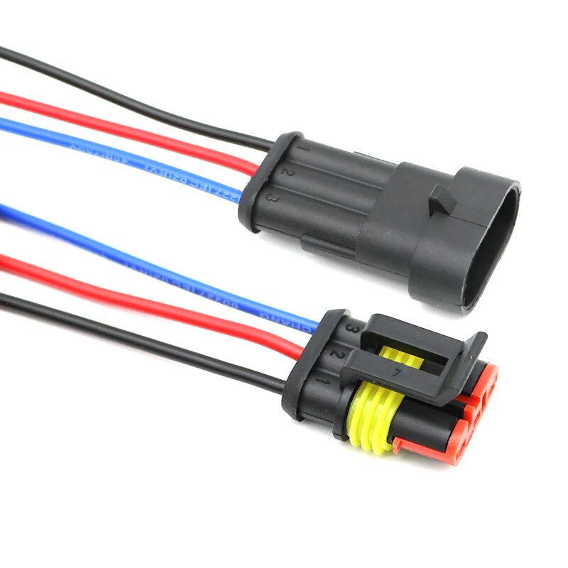 Водонепроницаемые электрические разъемы авто "папа-мама" 1P-6P Auto Connector 3P