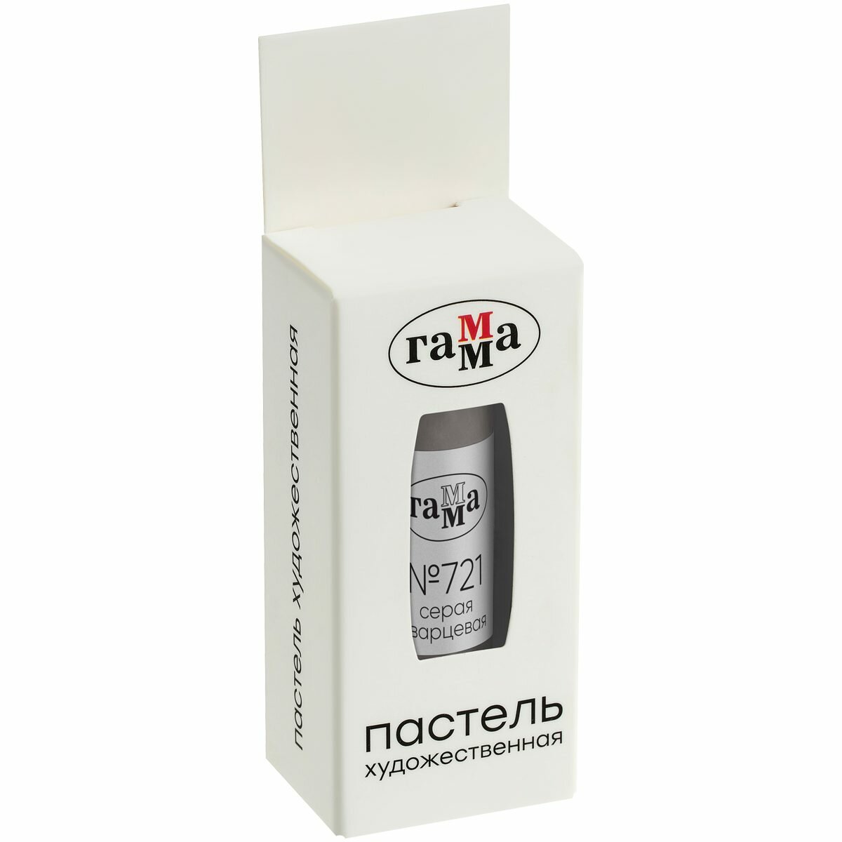 Пастель сухая художественная Гамма, серая кварцевая №721, штучная, картон. упаковка (210823_721), 4 уп.