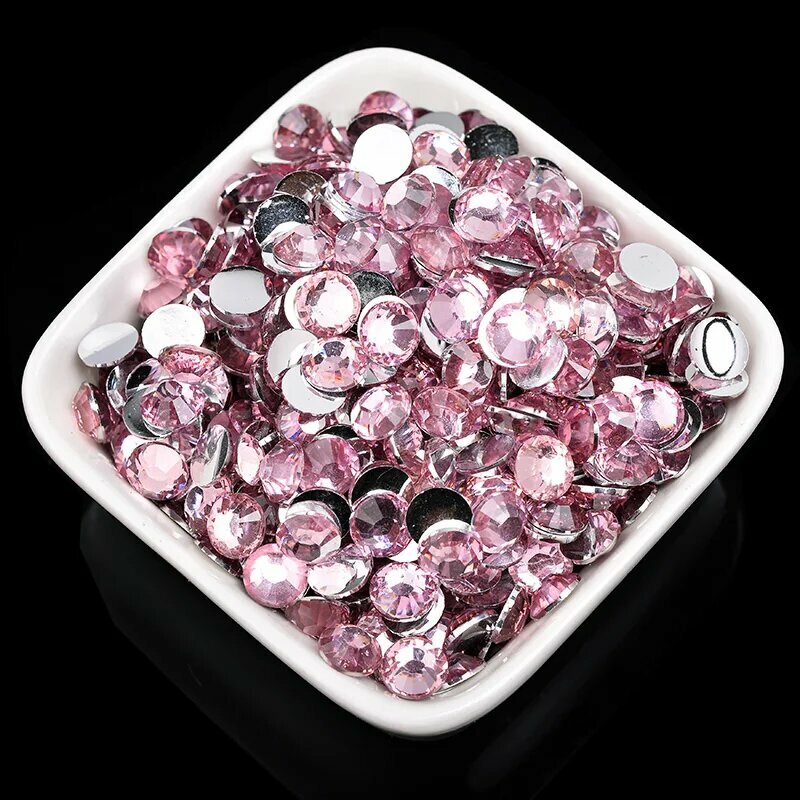 Стразы Flat Back Pink Silver 3 мм 1000 шт
