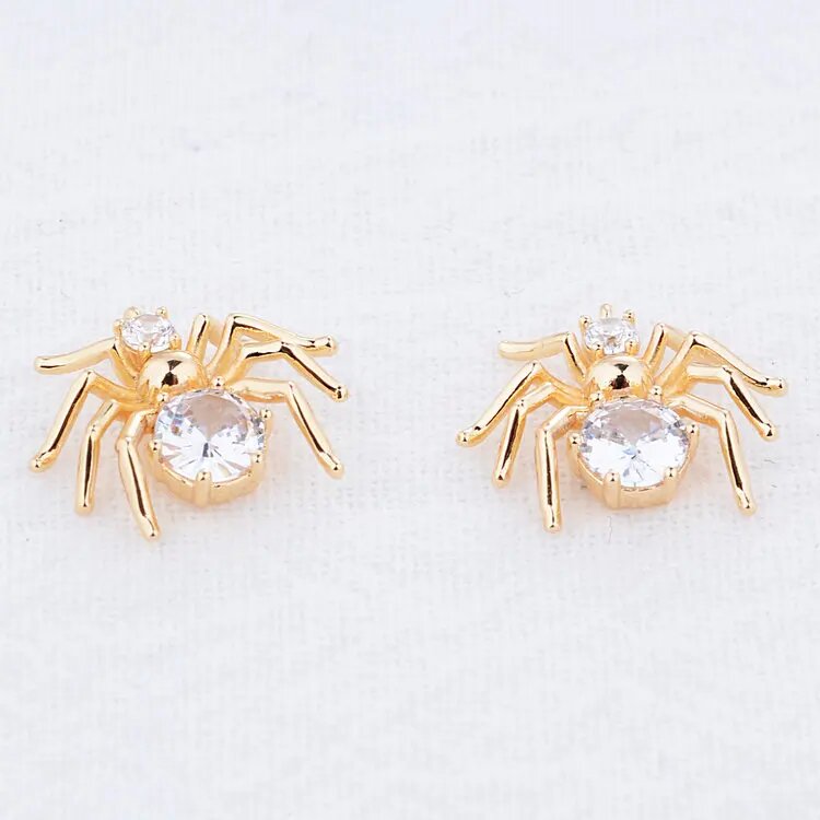 Подвески-пауки с золотым покрытием Florainer Tina 4PCS, 14K Gold Color