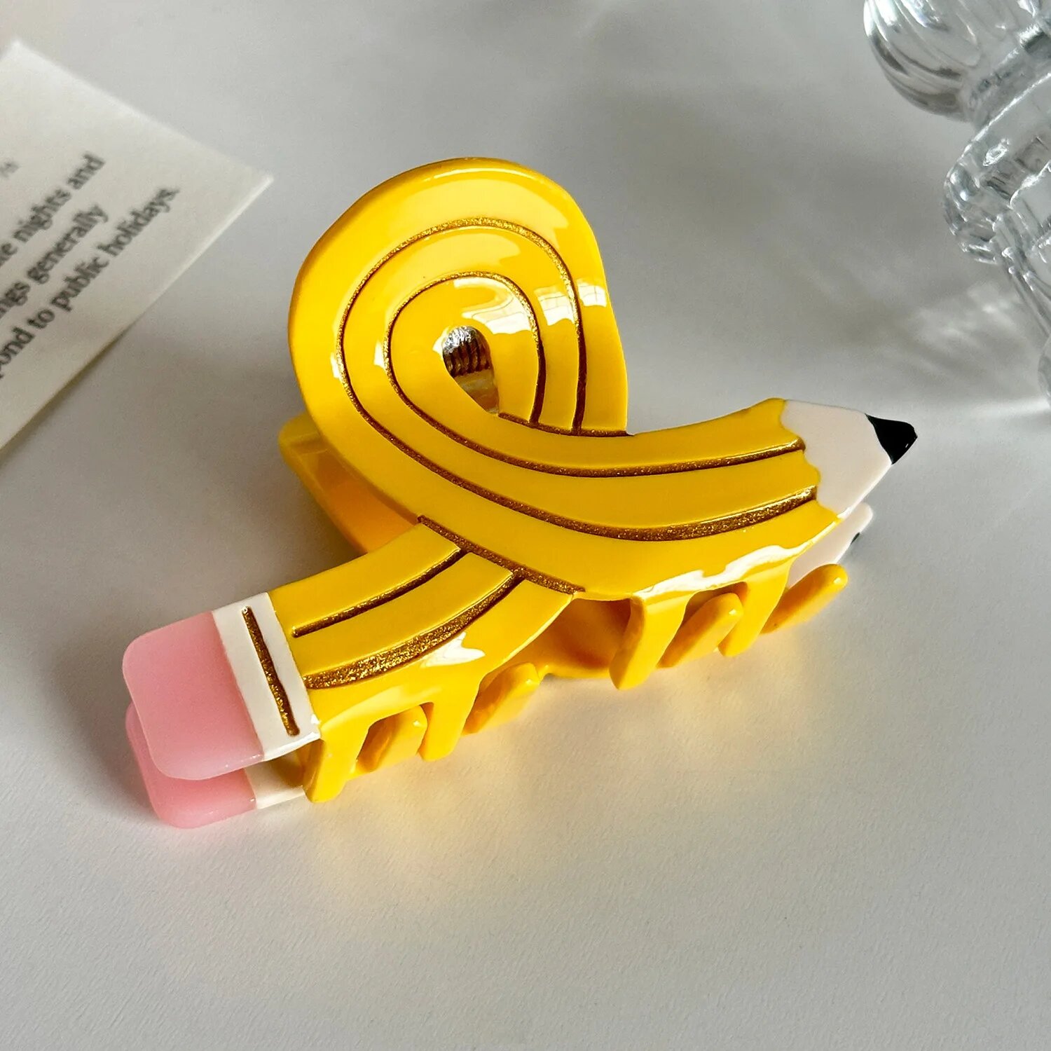 Заколка для волос Multi Color HA1126 Желтый, HA1126-B