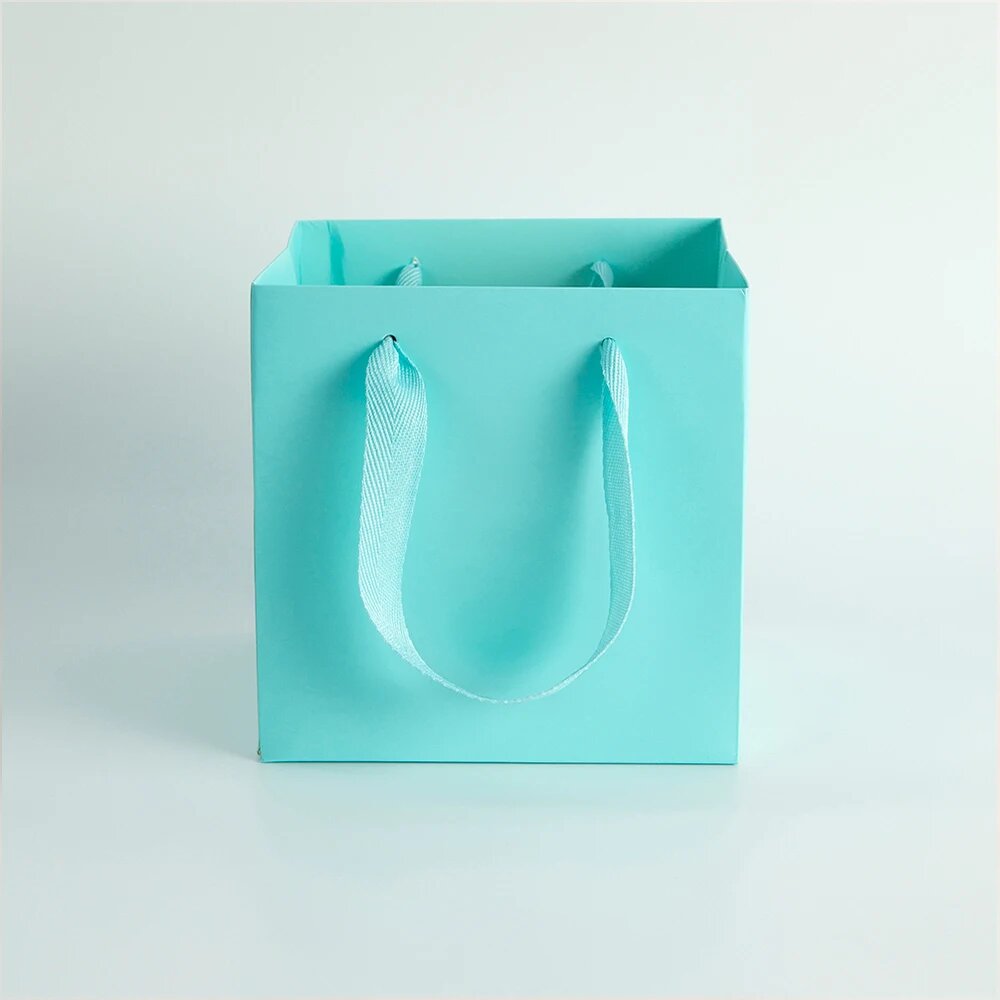 Бумажный пакет для подарков 10x6x10см, L Green