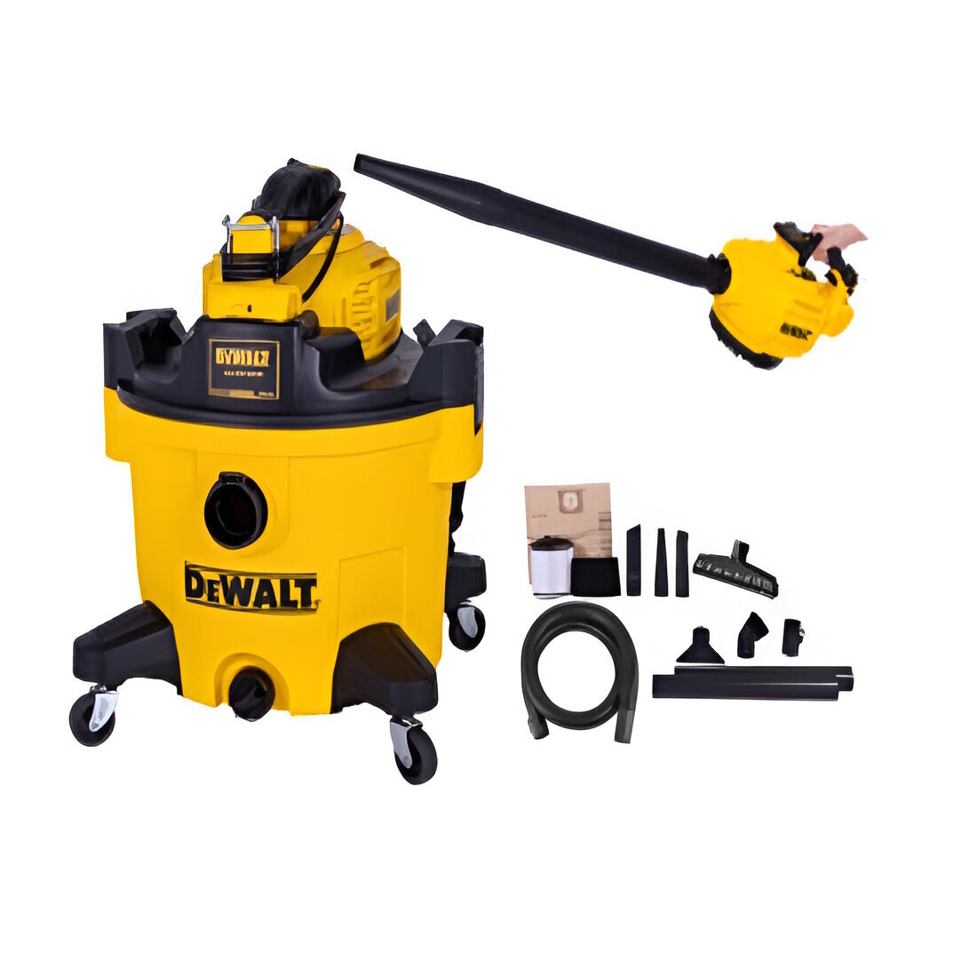 Пылесос с воздуходувкой Dewalt DXV234P, 1080Вт, 34л, 4-функции