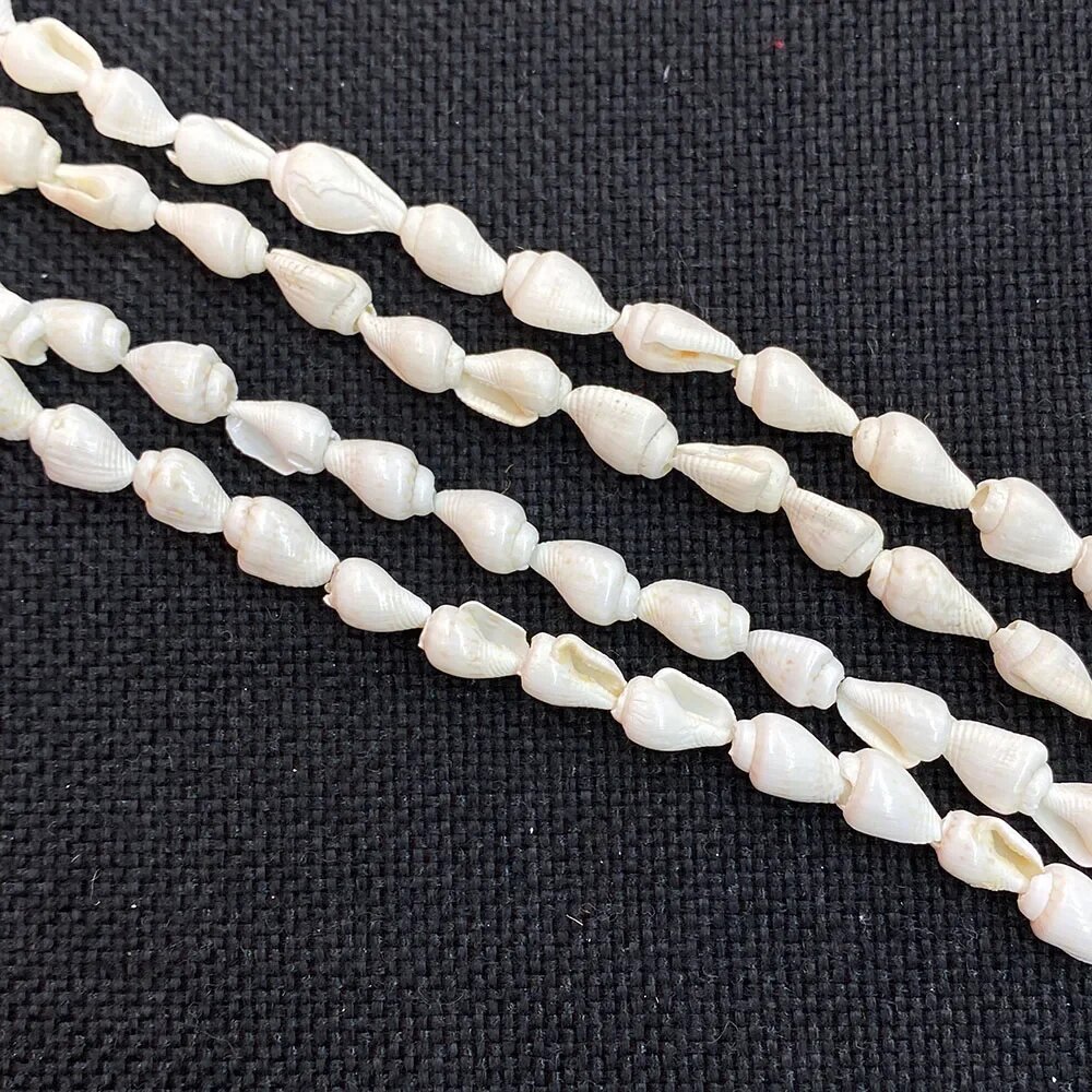 Натуральные бусины из ракушек морской раковины, белые бусины в форме ракушки для изготовления ювелирных изделий, подвески «сделай сам», браслет, модные аксессуары A-9x12mm