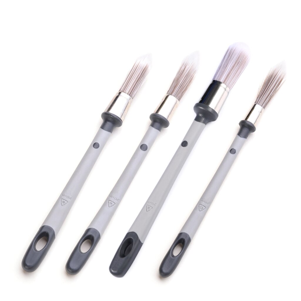 Малярные Кисти 4шт Набор Маленьких Кистей для Углов Стен Дома, Обрезных Работ, Деталей