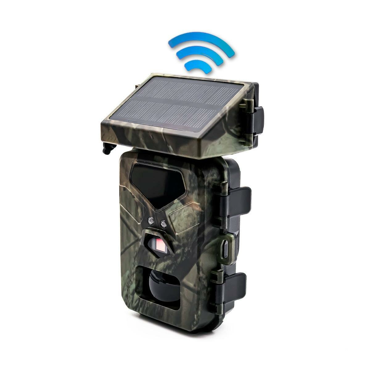 Уличная миниатюрная 4K Wi-Fi фотоловушка Филин MiNi W/700 (Orig) (Q27558MIN) с солнечной панелью. Встроенная точка доступа Wi-Fi. Запись на SD, датч