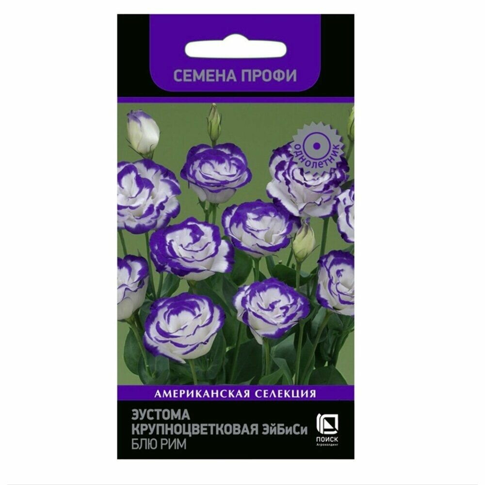 Эустома крупноцветковая ЭйБиСи Блю Рим 10 шт PanAmericanSeed Поиск
