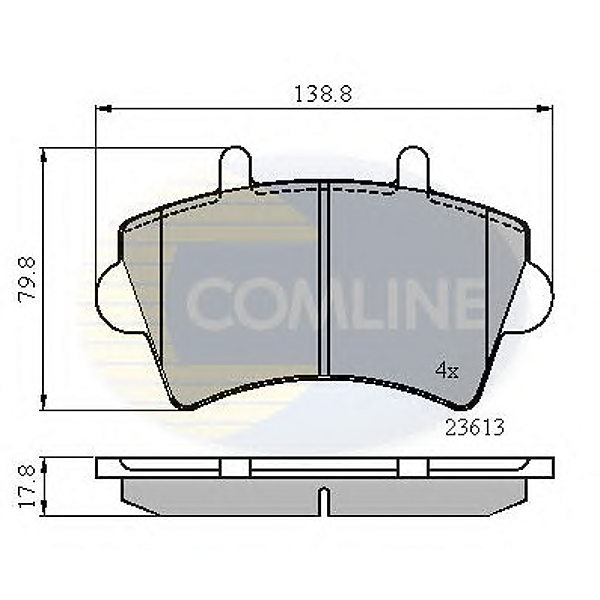 COMLINE CBP01035 (1605980 / 4106000QAD / 4402993) колодки пер opl movano 98- / ren master II 98- / nis interstar 1.9tdi-3.0dci 02-