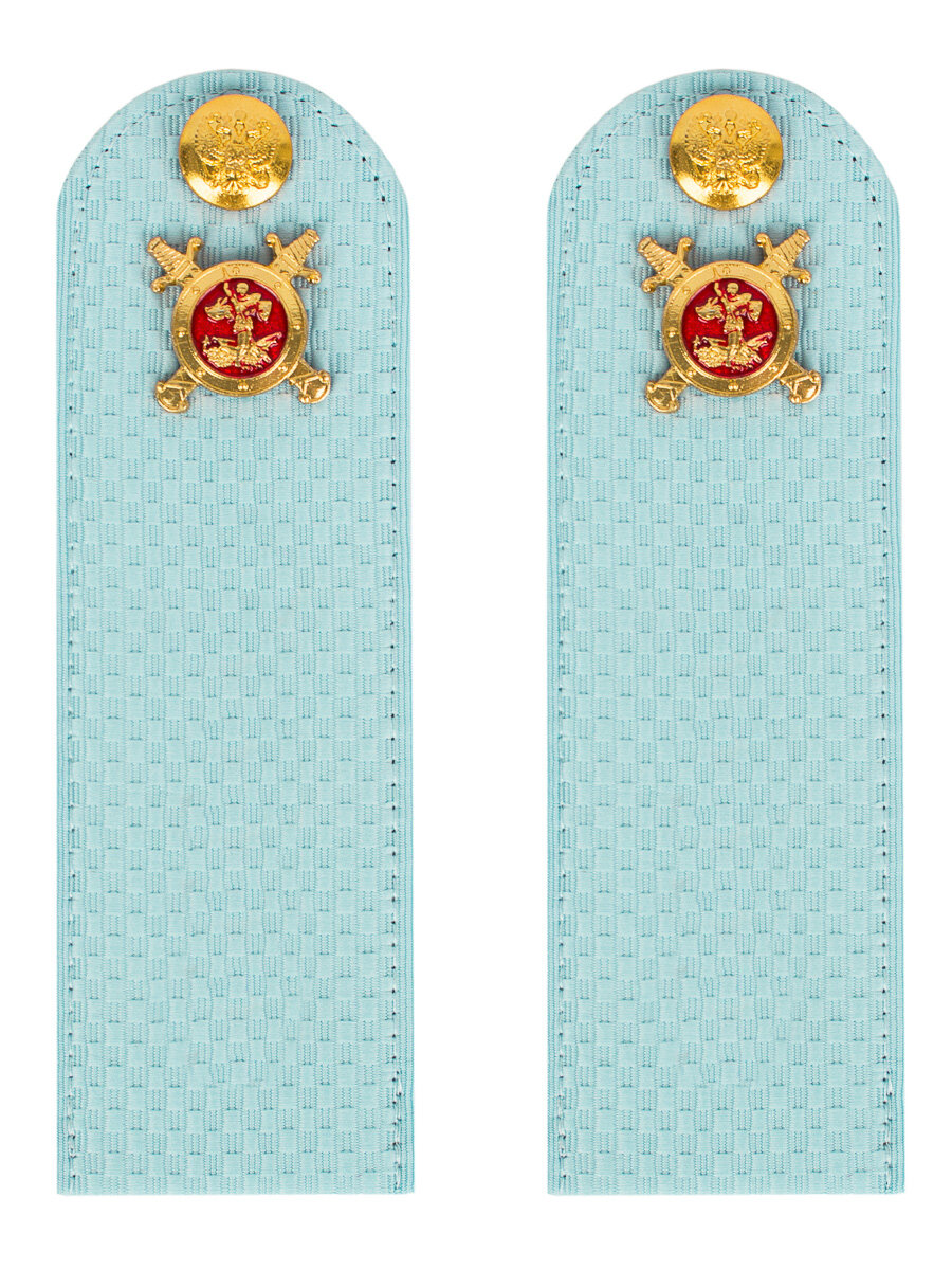 Погоны Полиции на рубашку голубые Пластик Звание Рядовой