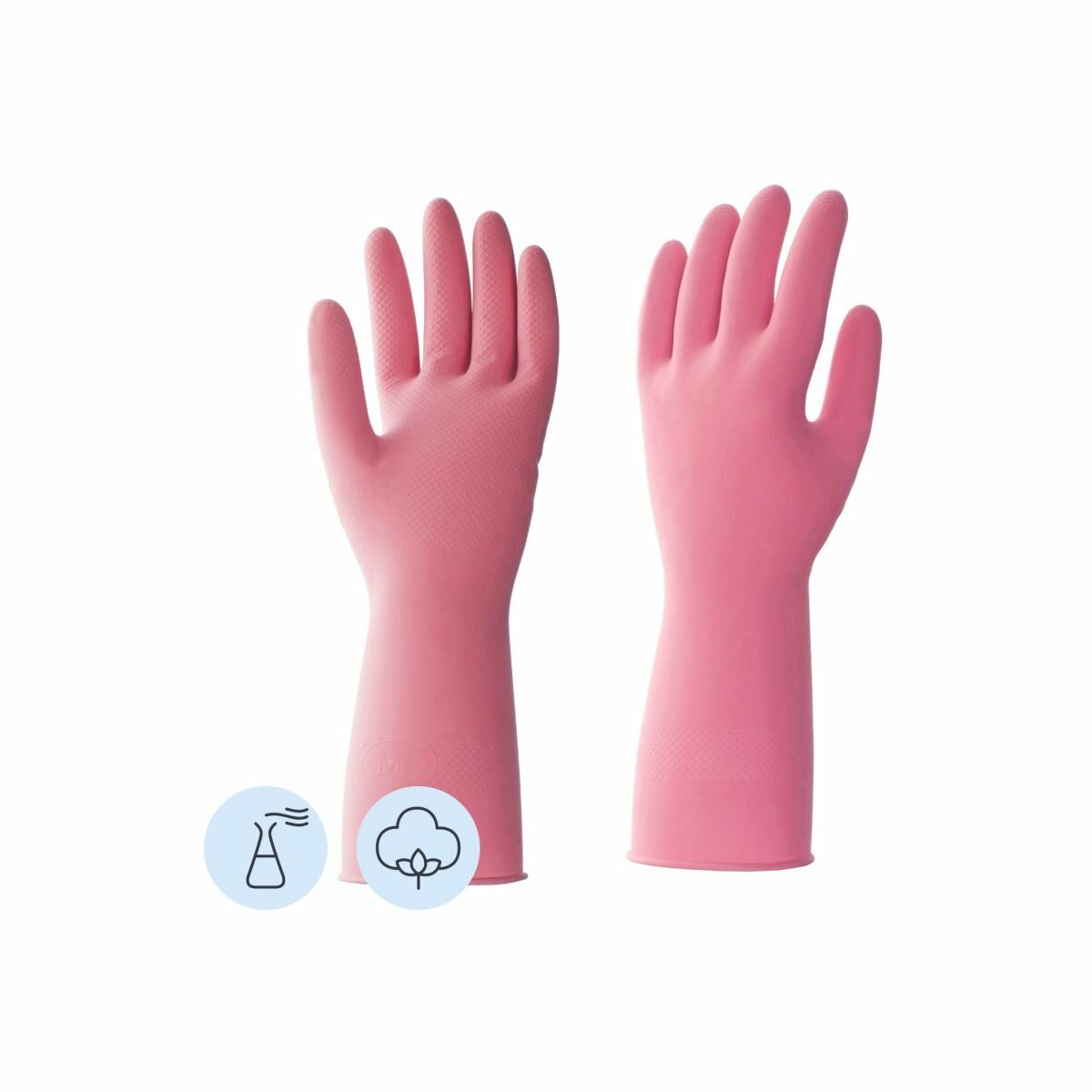 Перчатки защитные латексные Hq Profiline КЩС, сверхпрочные, розовые, размер 10 (XL), 1 пара (73588)