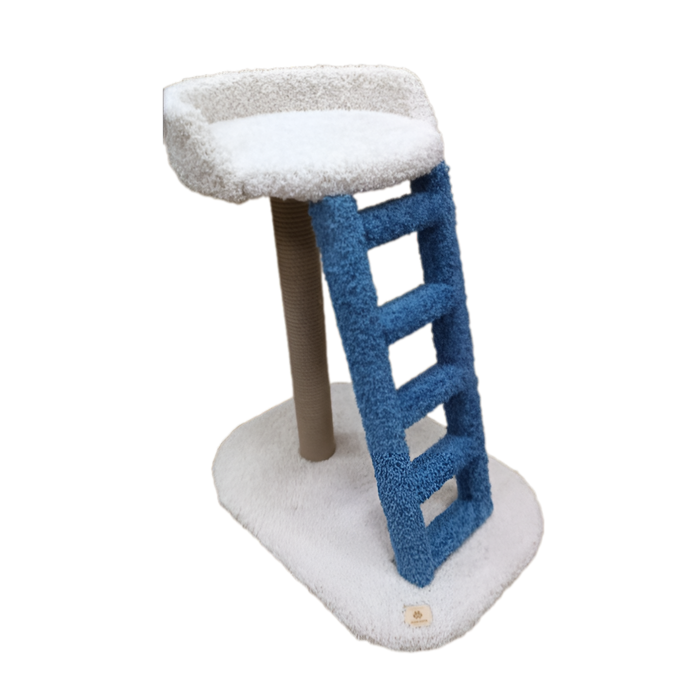 Когтеточка для кошек , Моя Котя "Каменный цветок", цвет белый с синим