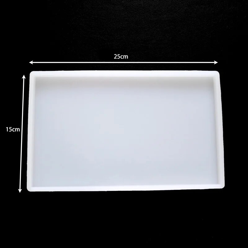 Большой прямоугольный лоток, силиконовые формы, квадратный кристалл, искусственная фруктовая чайная тарелка, фотоформа