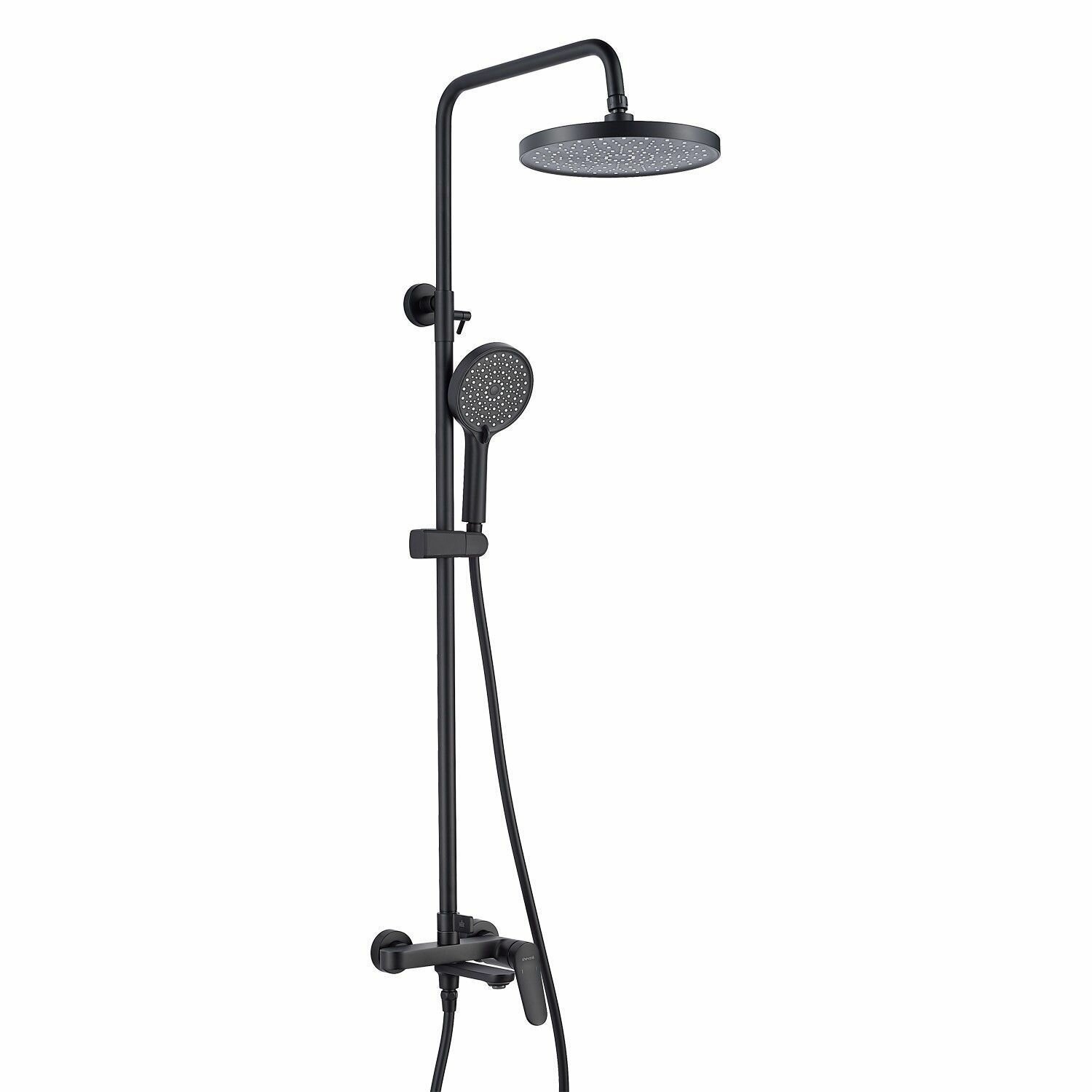 Душевая система Shevanik S4TA33OQ6HZR, черный