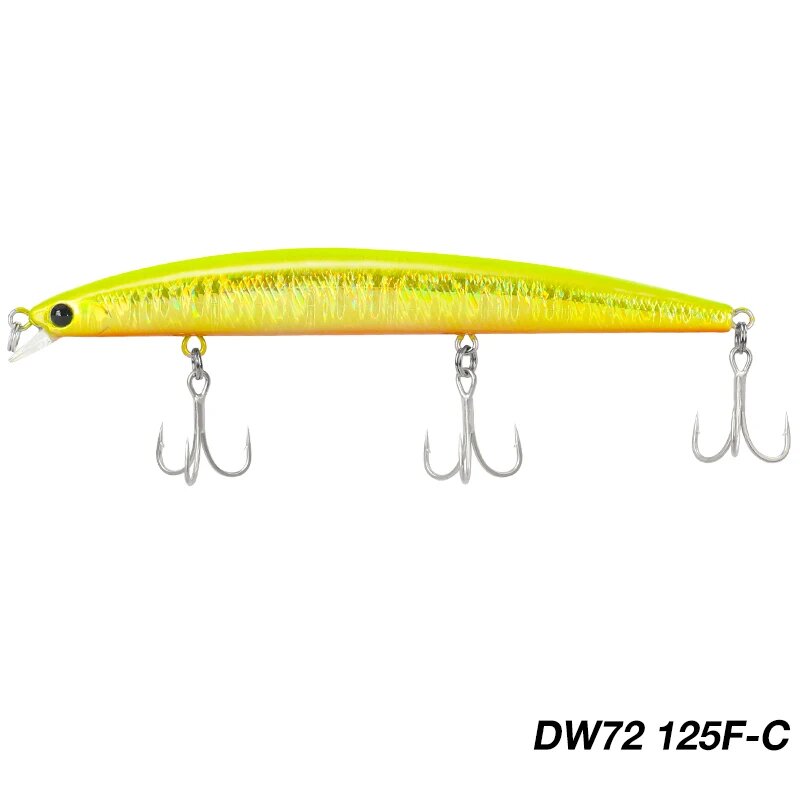 TSURINOYA DW72 125F-C, плавающая блесна, светло-желтый