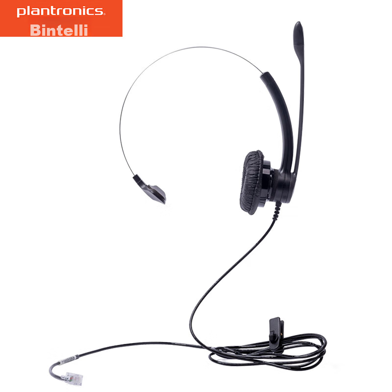 Проводные наушники Plantronics Poly SP11-RJ9 Single-Ear Headset, цвет черный