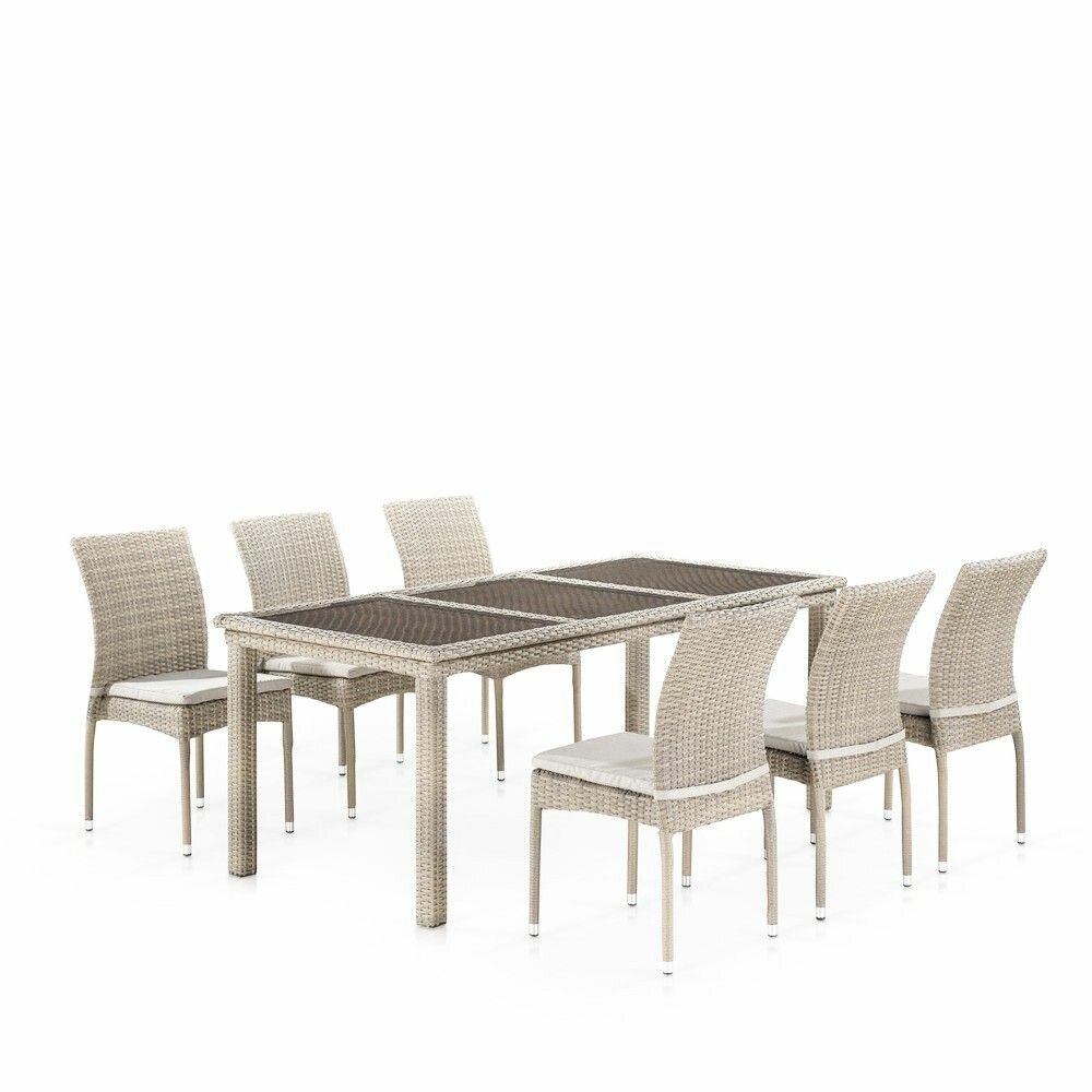 Комплект мебели 6+1T365/Y380C-W85 6PCS Latte (Afina Garden)