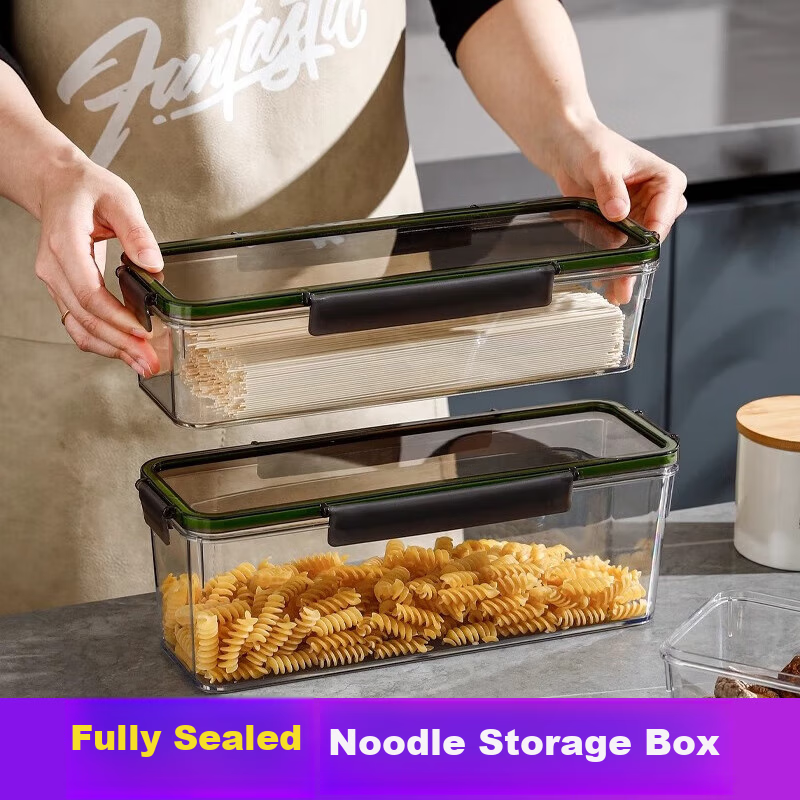 Dipuer Noodle Storage Box, Grain And Noodle Container, Food-Grade Sealed Jar, Storage Tube, Kitchen Noodle Organizer