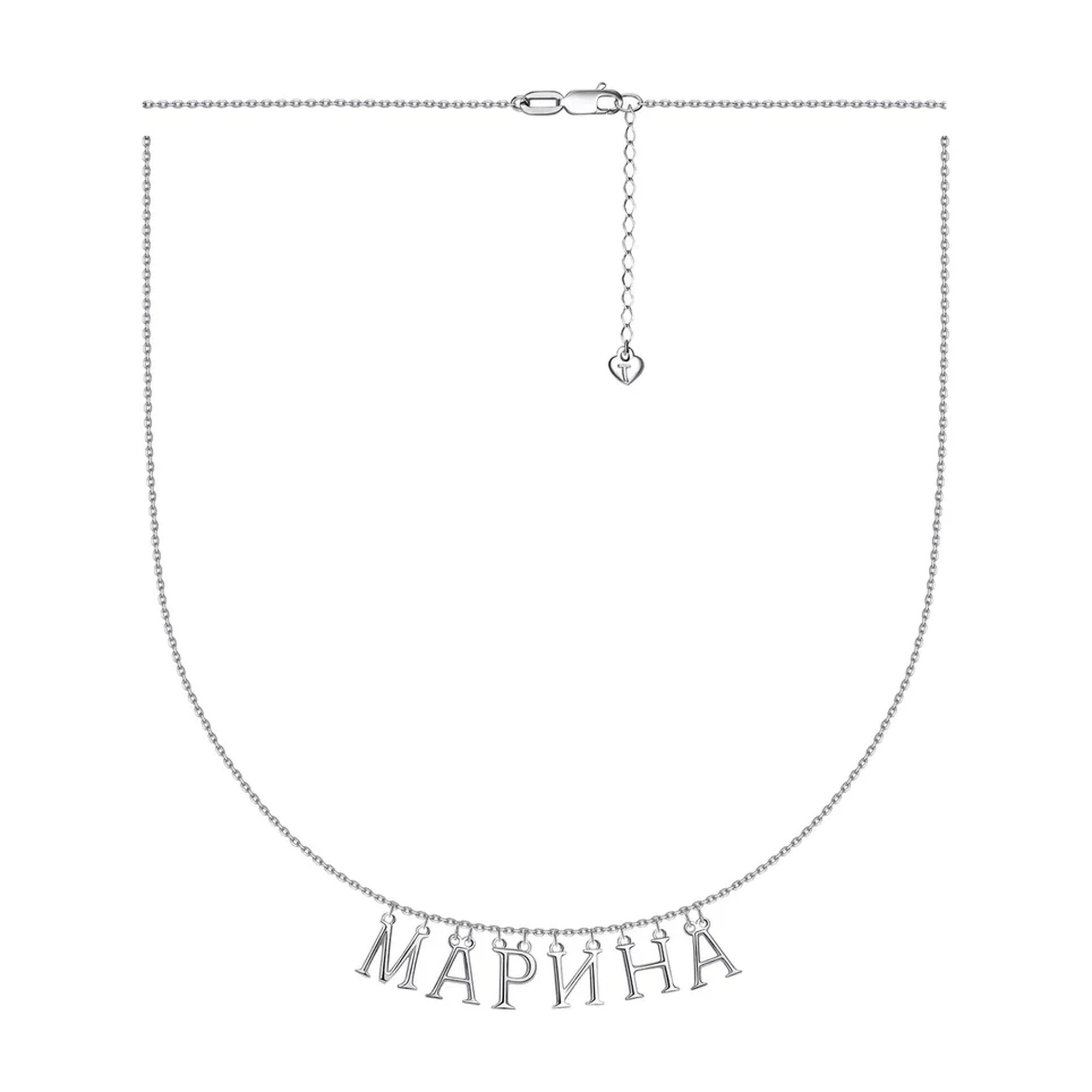 Колье, серебро, 925 проба, родирование