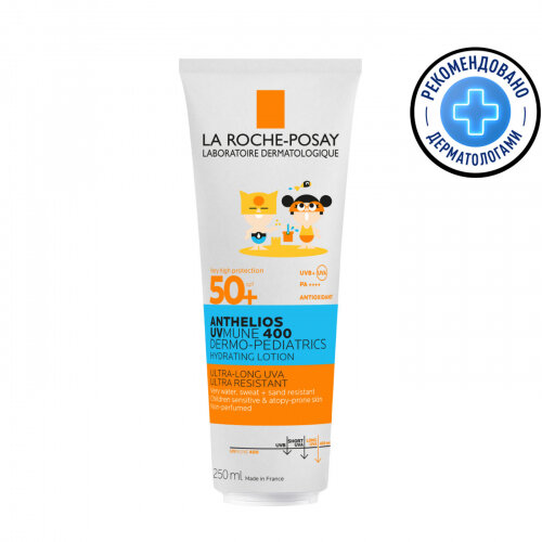 Детское солнцезащитное молочко LA Roche-posay , Anthelios SPF50+, 250 мл