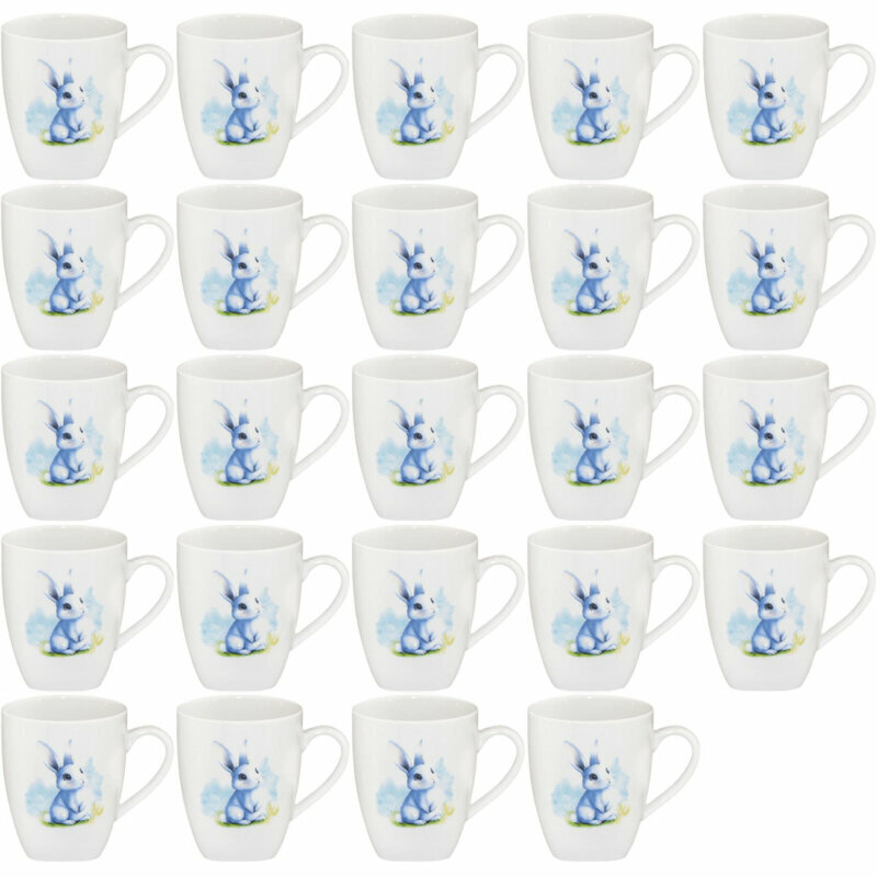 Кружка 210 мл Глория Зайка голубой 24 шт/уп, 2219565