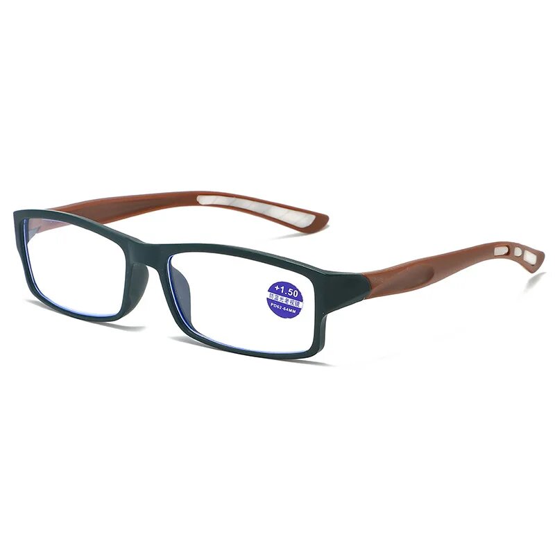 Спортивные очки Brown +2.0 с защитой от синего света