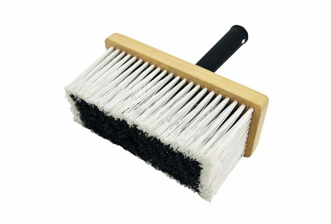 Кисть макловица искусственная щетина пластиковая ручка 180х80 мм для обойного клея и грунтов на водной основе