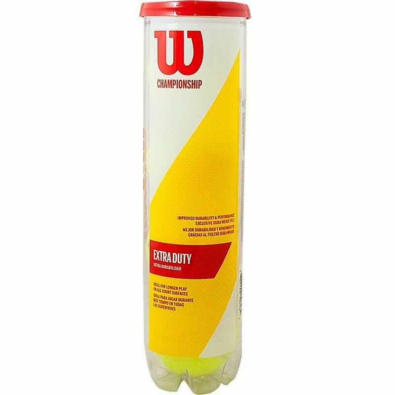 Мячи теннисные Wilson Championship WRT110000, одобрено ITF и USTA, упаковка 4 шт