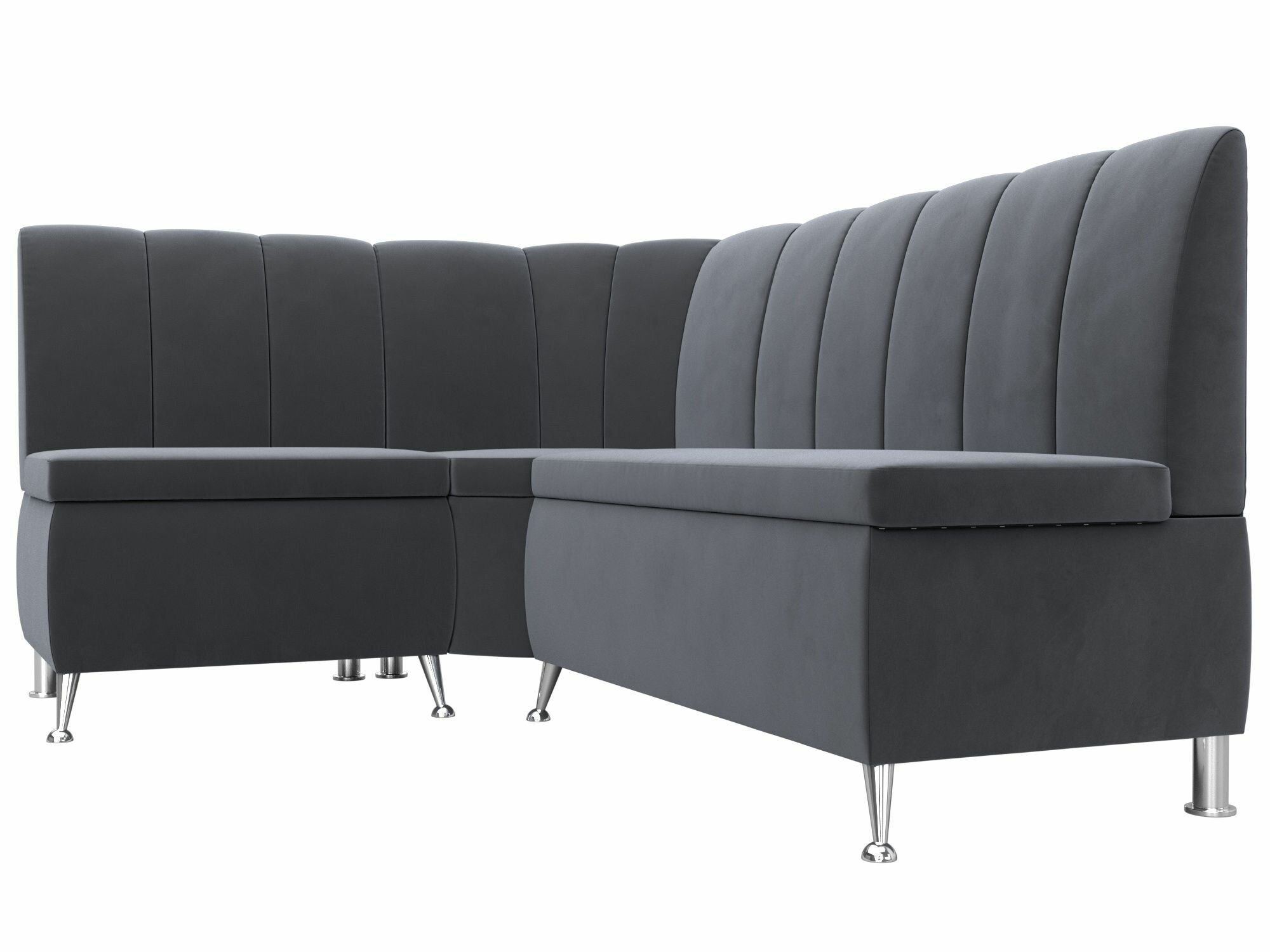 Диван кухонный угловой Кантри левый угол, велюр, Хит Диванов