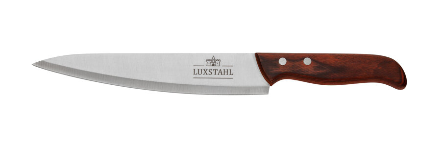 Нож поварской 196 мм из нержавеющей стали Luxstahl Wood Line модель HX-KK069-D
