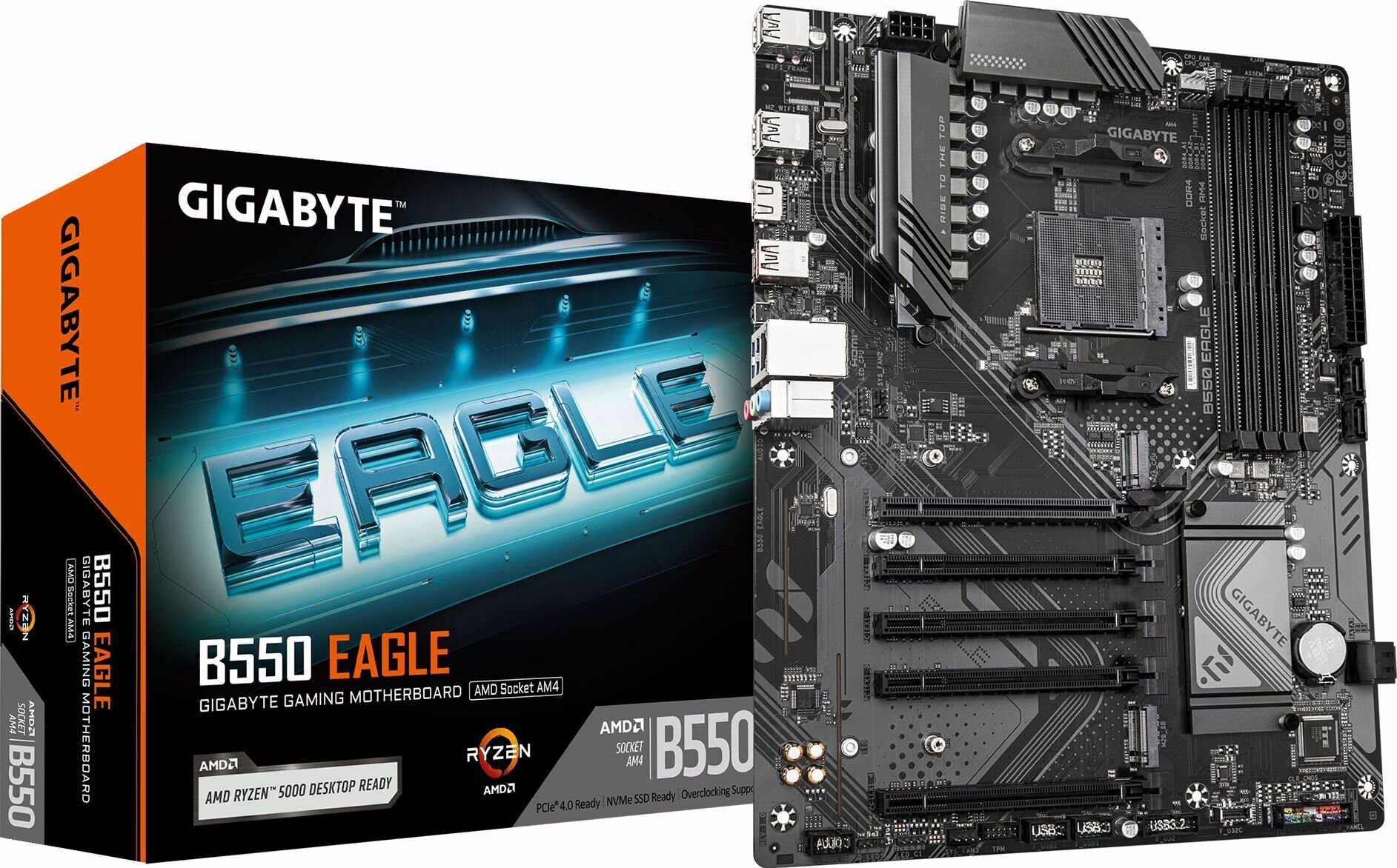 Материнская плата Gigabyte B550 EAGLE, Soc-AM4, AMD B550, ATX