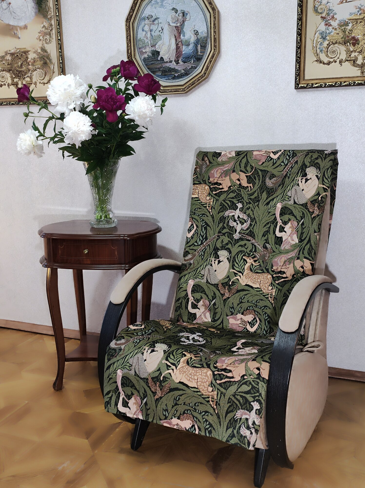 Дивандек - накидка на кресло "Винтаж" 80 х 200 см + Подарок