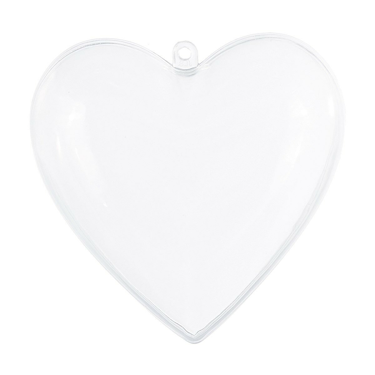 Заготовка для декора разъемная Сердце, 10х10х5 см (пластик)