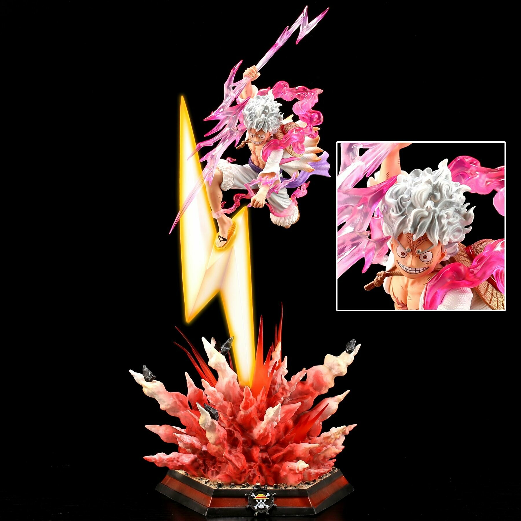 Аниме фигурка Ван-Пис/One Piece, светиться , Луффи(высокая50cm)