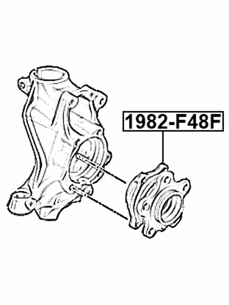 Ступица передняя BMW, MINI 1982-F48F FEBEST.