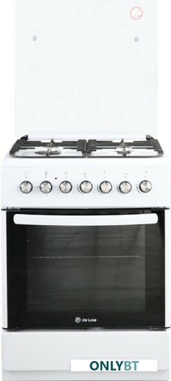 Плита De Luxe 606040.00гэ ( 001) кр ЧР белый