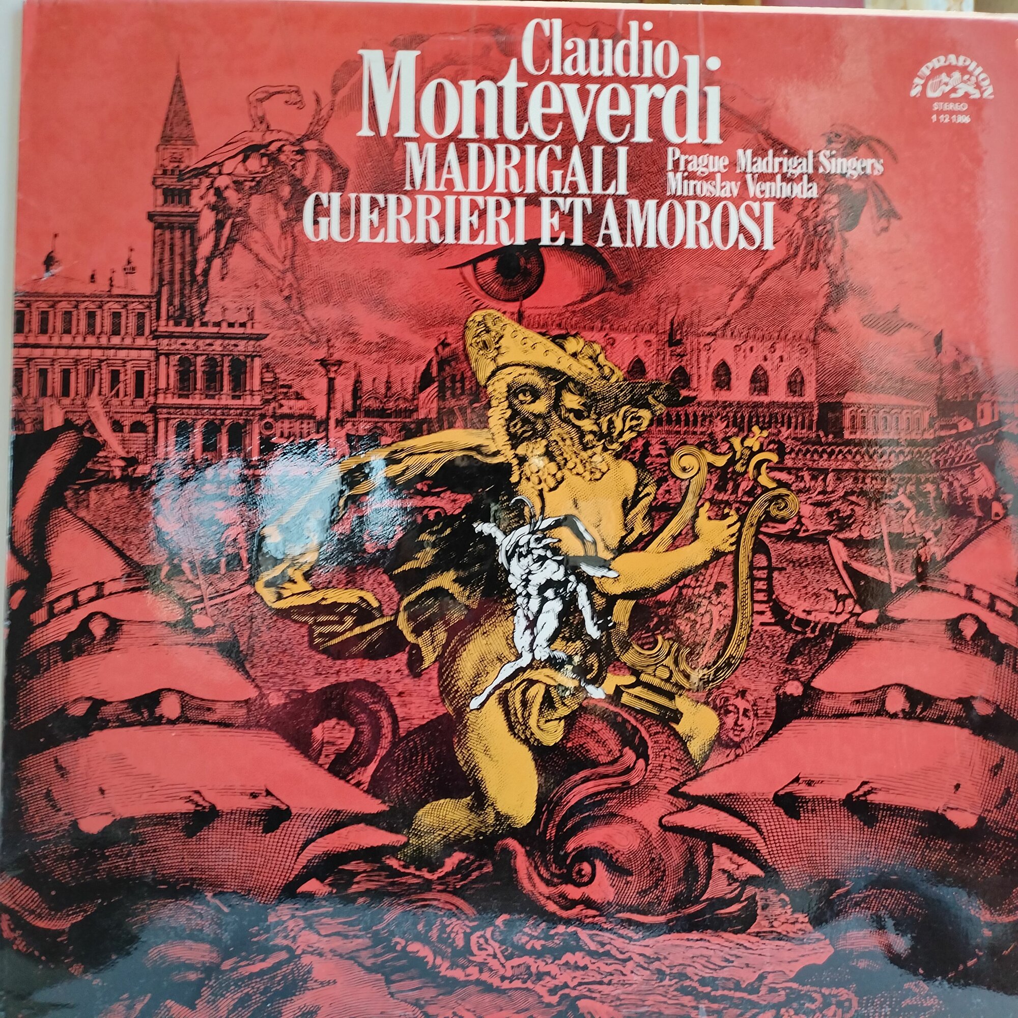 Claudio Monteverdi - Madrigali Guerrieri Et Amorosi (1LP Supraphon, Чехословакия, 1973 M/NM)