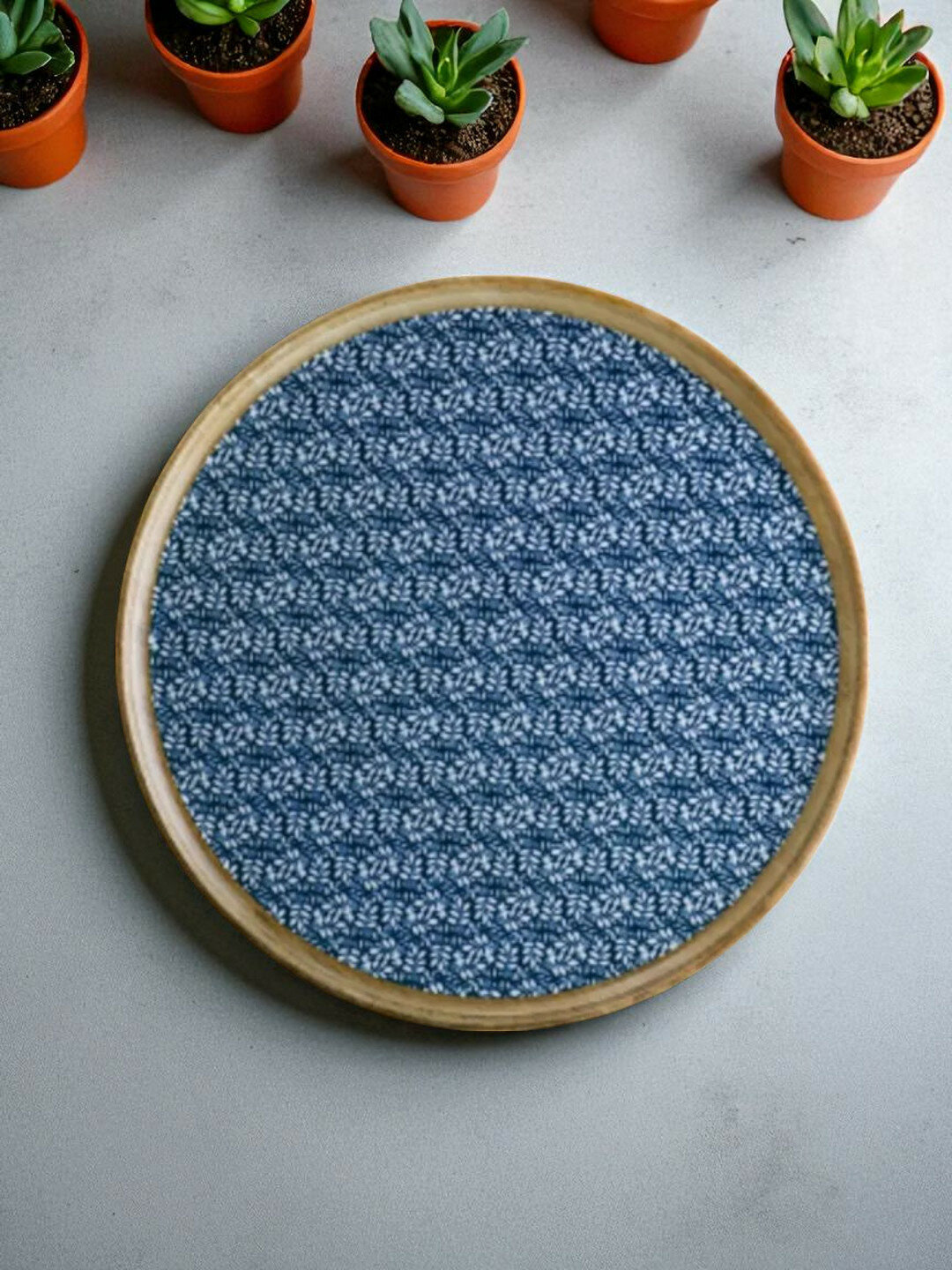 Блюдо/тарелка для пиццы Bonna, серия Calif, диаметр 32см, фарфор, цвет синий