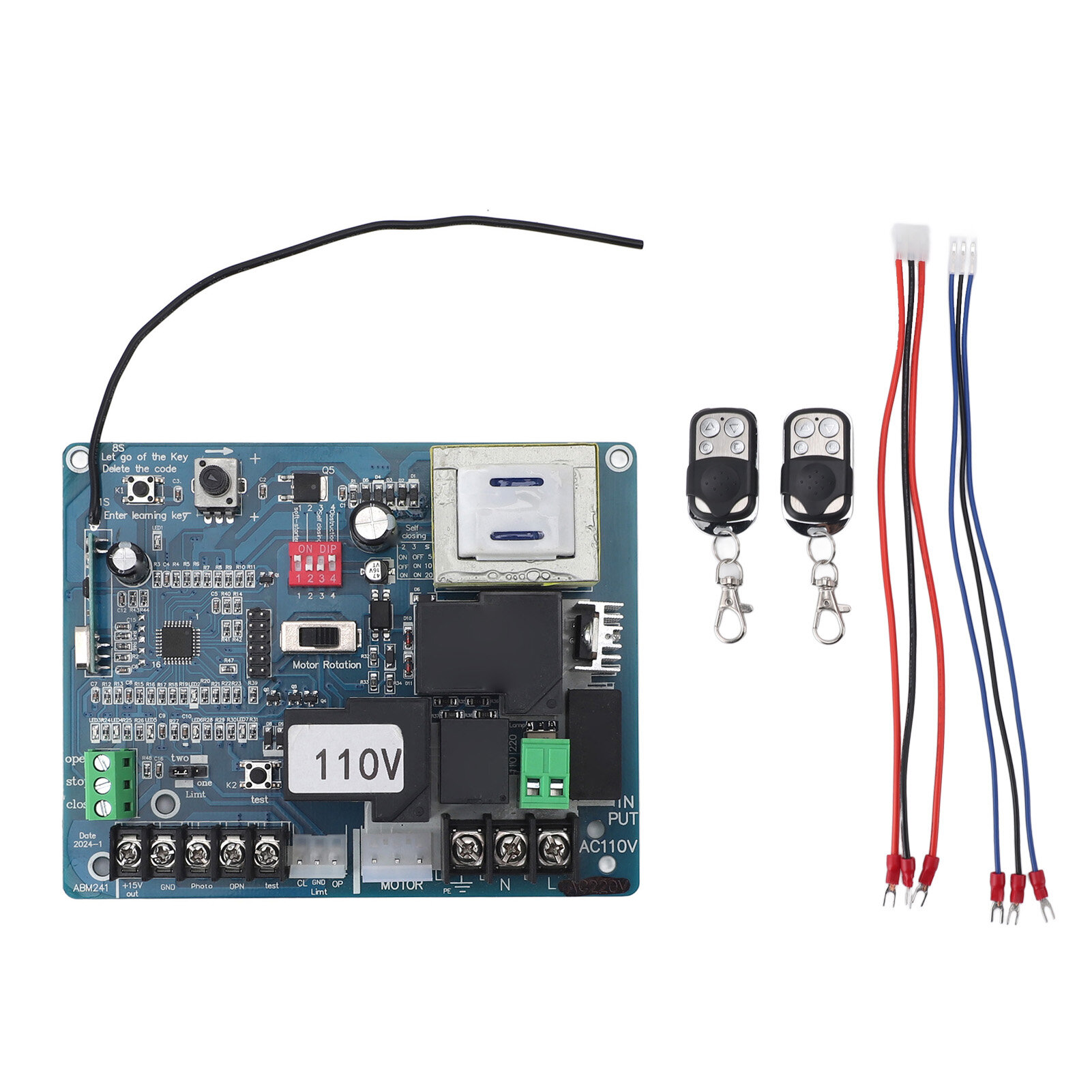 Плата управления для раздвижных ворот, универсальная, чувствительная, основная электронная плата для моторов раздвижных ворот, замена, 110В