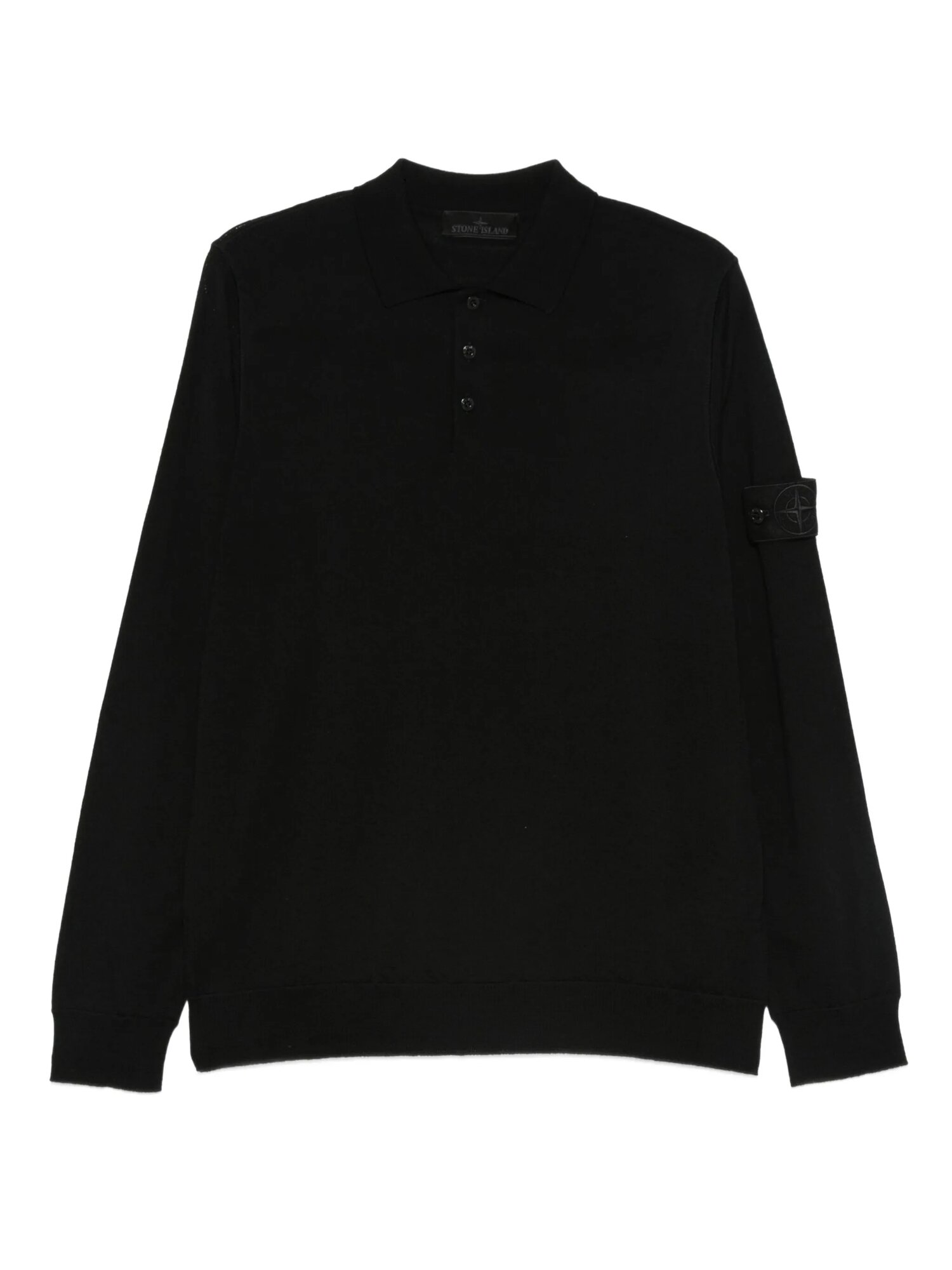 Рубашка Stone Island Long-sleeve patch polo shirt