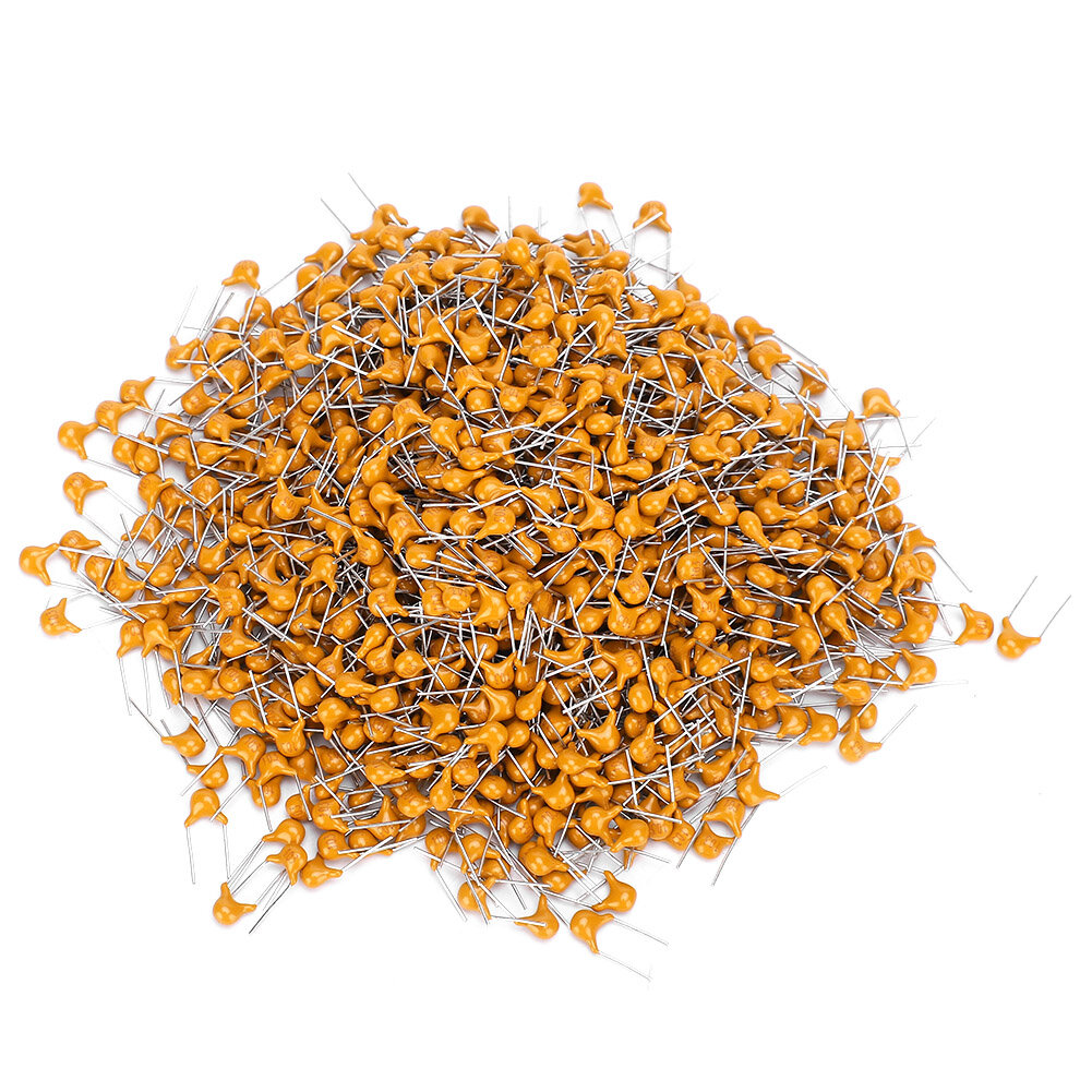 1000Pcs Ceramic Capacitor InLine Monolithic 0.01UF Pin Pitch 5.08MM DC50V Deviation 10%